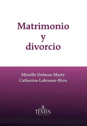 Matrimonio y Divorcio
